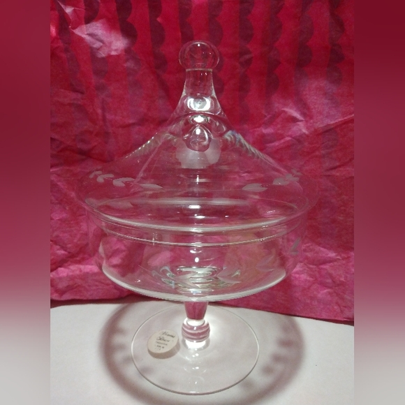 Princess House | Dining | Princess House Etched Candy Dish With Lid ...